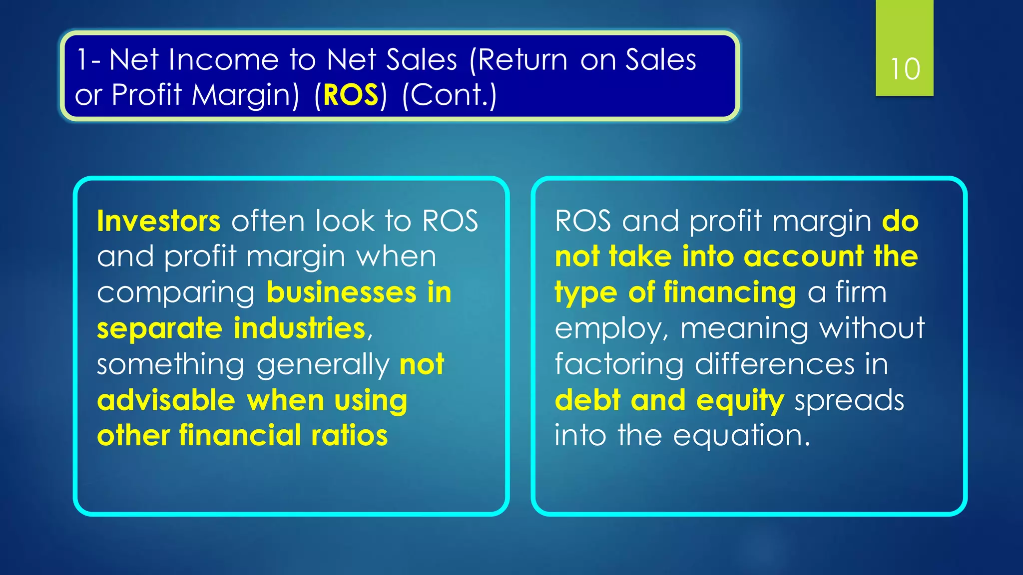 Part07 finance investment ratio analysis profitability ratio | PDF