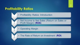 Part07 finance investment ratio analysis profitability ratio | PDF