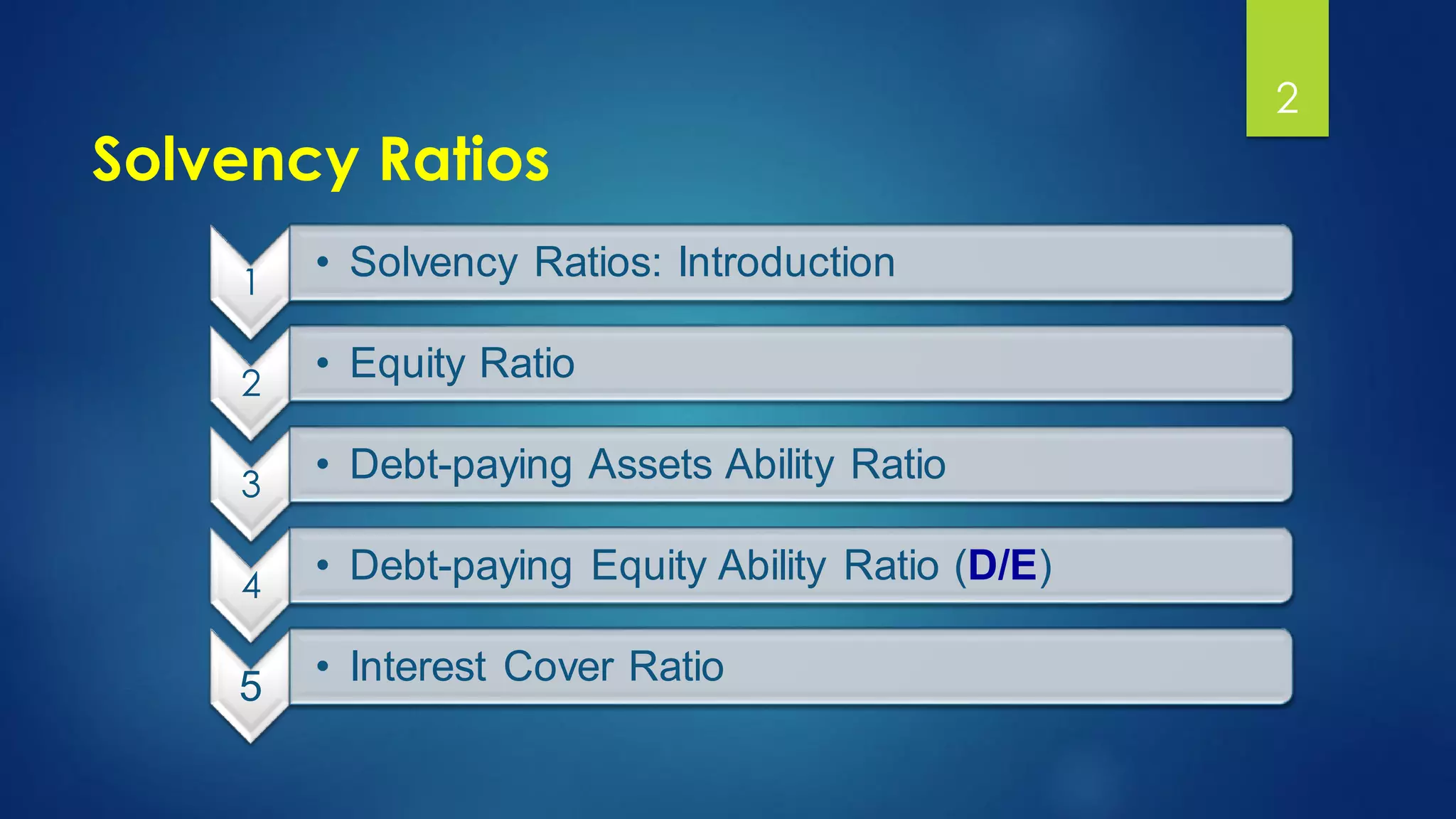 Part08 finance investment ratio analysis solvency ratio | PPT