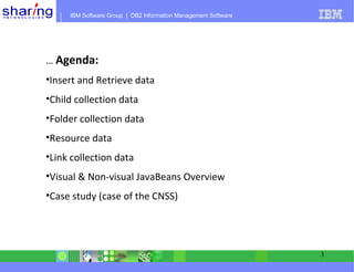 IBM db2 content manager API training Slides | PPT | Computer Software and Applications | Computing