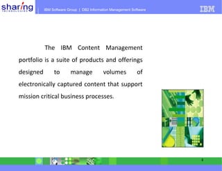 IBM db2 content manager API training Slides | PPT