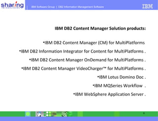 IBM db2 content manager API training Slides | PPT