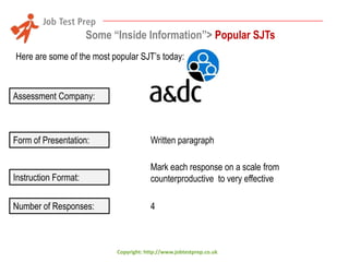 Situational Judgement Test - Preparation Guide Part #1 | PPTX