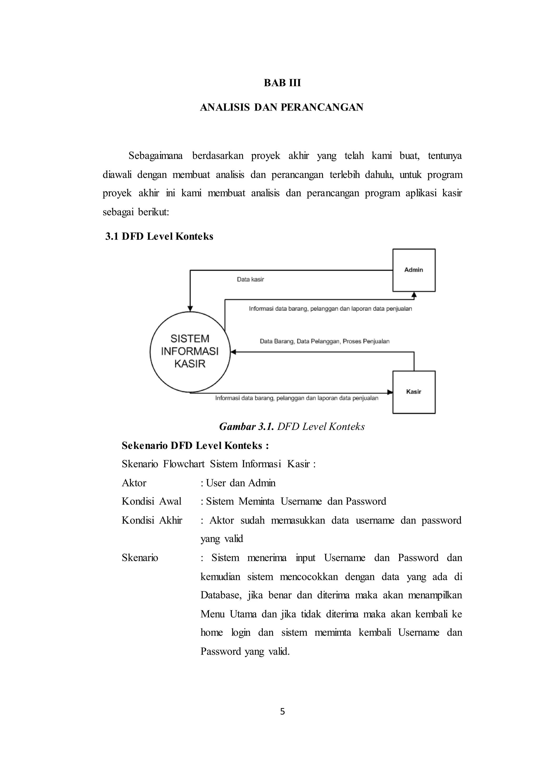 Sistem Informasi Kasir | DOCX