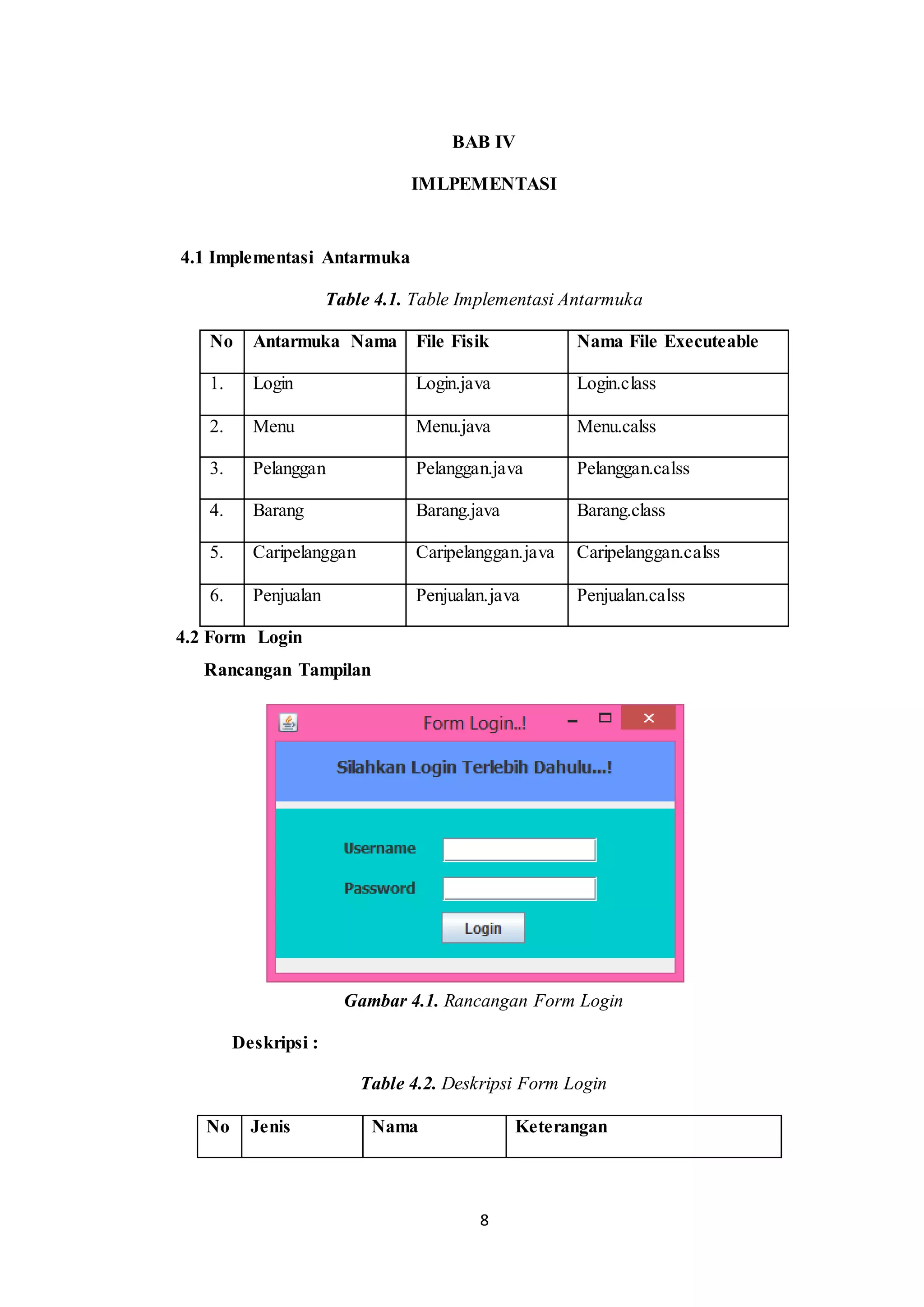 Sistem Informasi Kasir | DOCX
