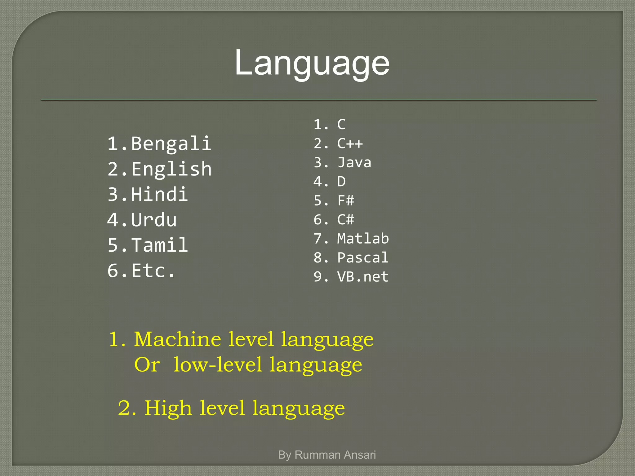 C Programming Language Step By Step Part 1 Ppt 7580