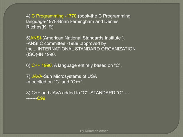 C Programming Language Step by Step Part 1 | PPT
