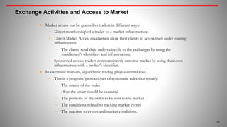 Introduction to Electronic Financial Market Structure | PPTX