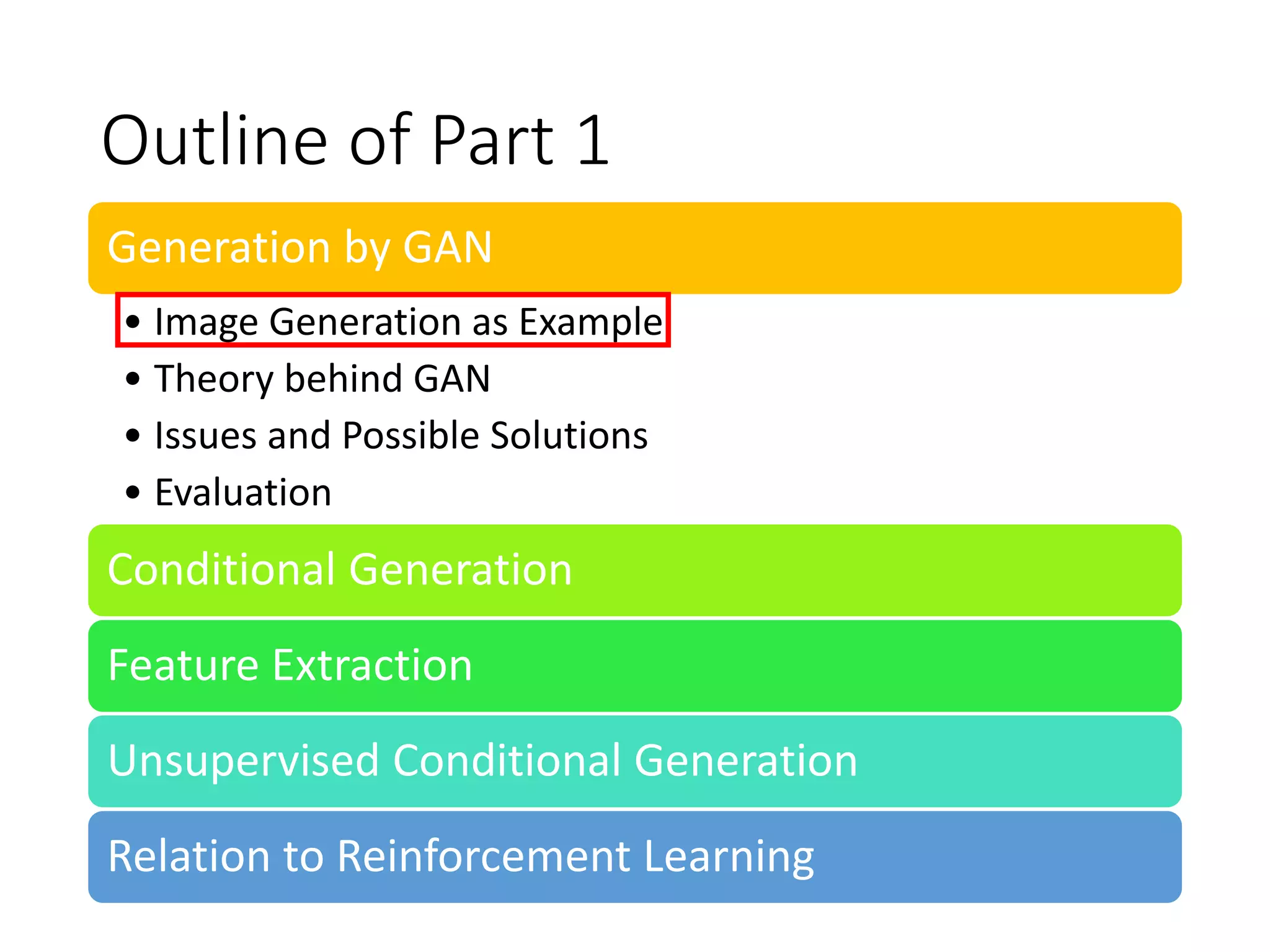 [GAN by Hung-yi Lee]Part 1: General introduction of GAN | PDF