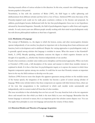 Psycholinguistics - part1 | PDF