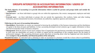 FINANCIAL REPORTING, STATEMENTS AND ANALYSIS | PPTX