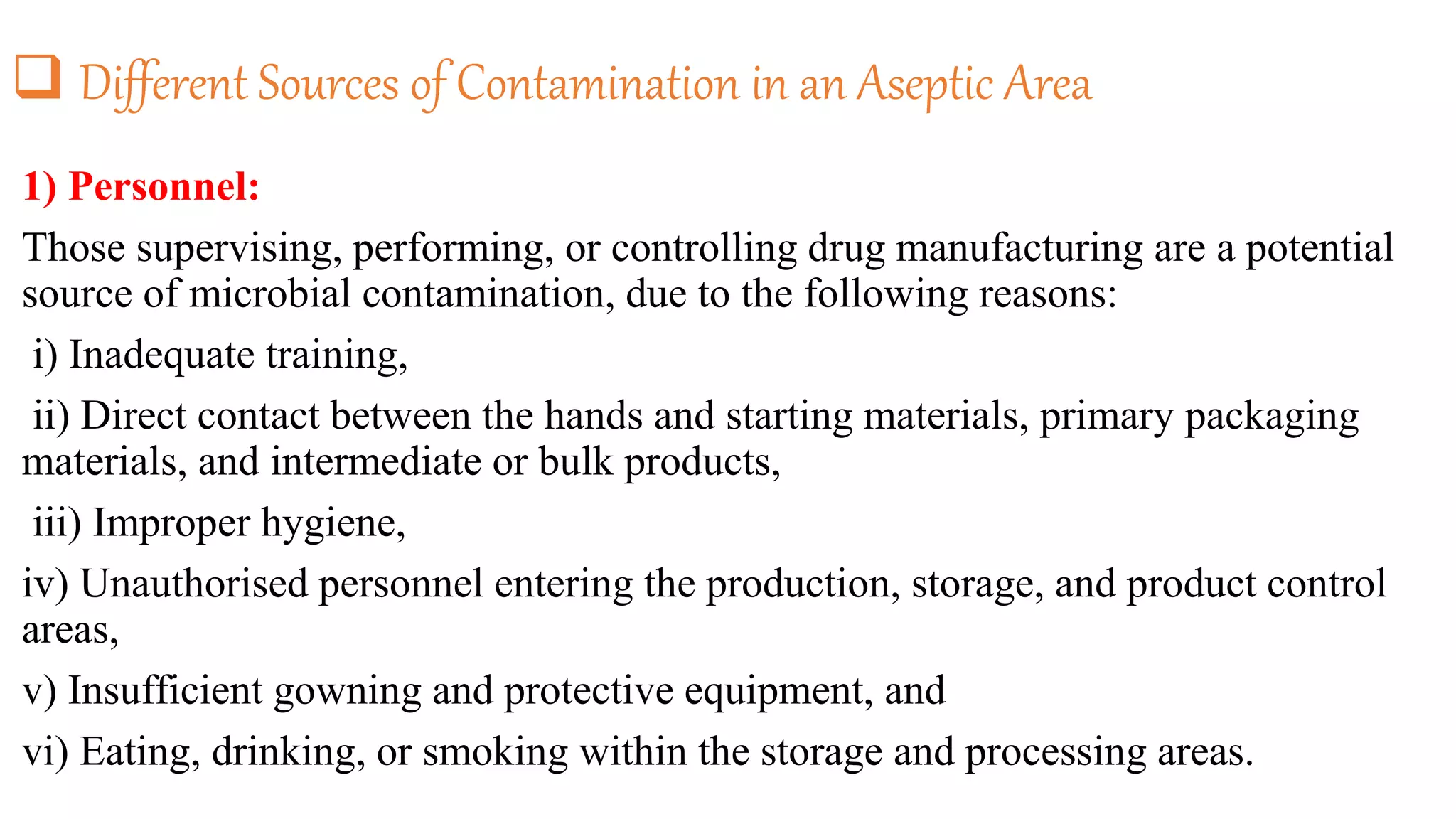Designing of aseptic area, laminar flow equipment: Study of different ...