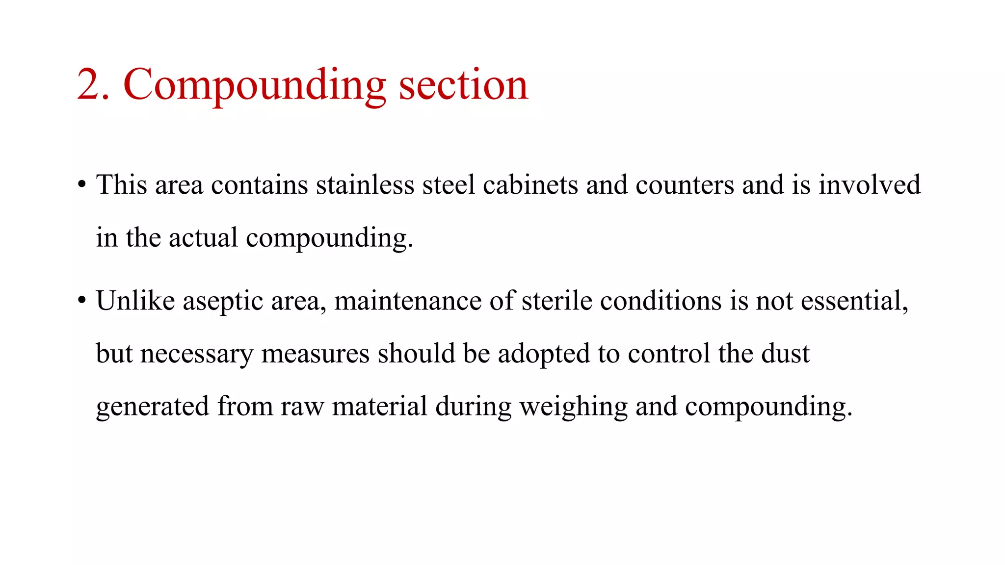 Designing of aseptic area, laminar flow equipment: Study of different ...