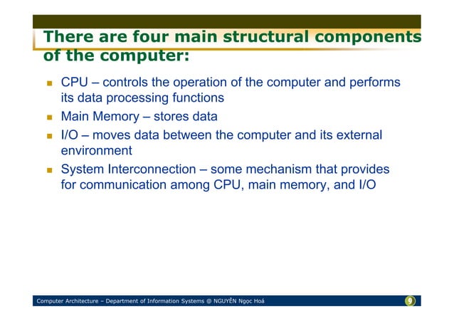 Kien truc may tinh thay nguyen ngoc hoa uet | PDF | Operating Systems ...