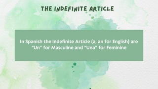 ELEMENTS OF A SENTENCE. Basic Spanish grammar presentation.pdf