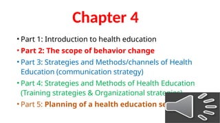 part 1: Introduction to health education | PPT