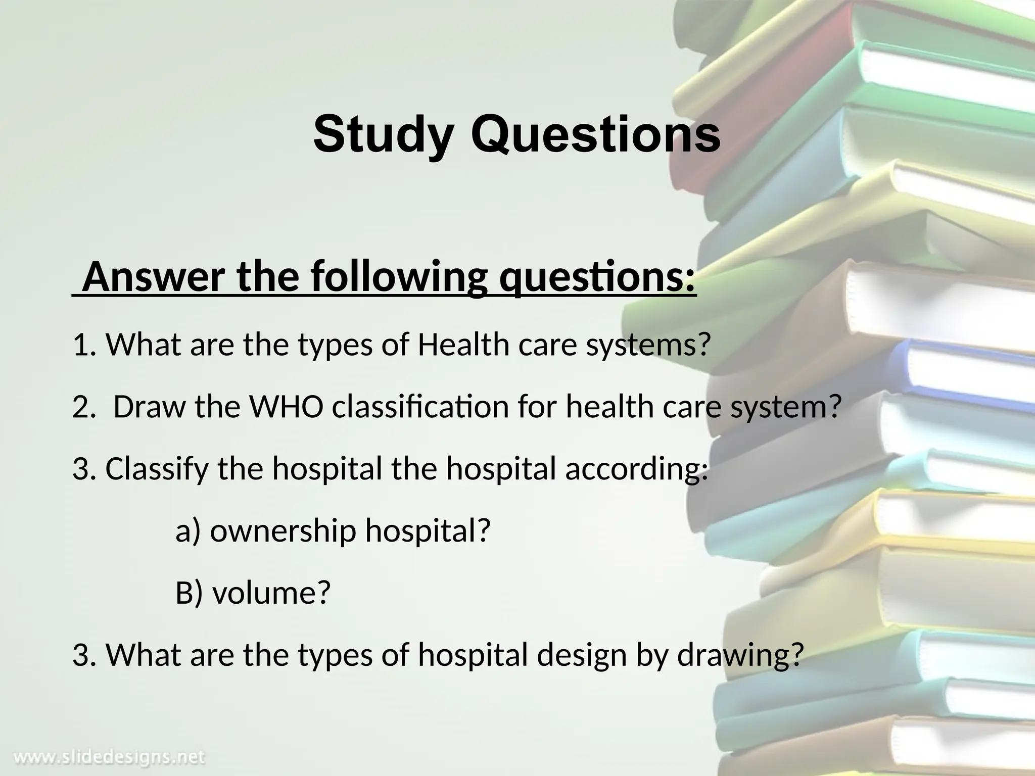 Types of Health care systems & Types of Hospital design.pptx