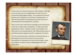 Abraham Lincoln #Inspiration | PDF