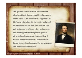 Abraham Lincoln #Inspiration | PDF