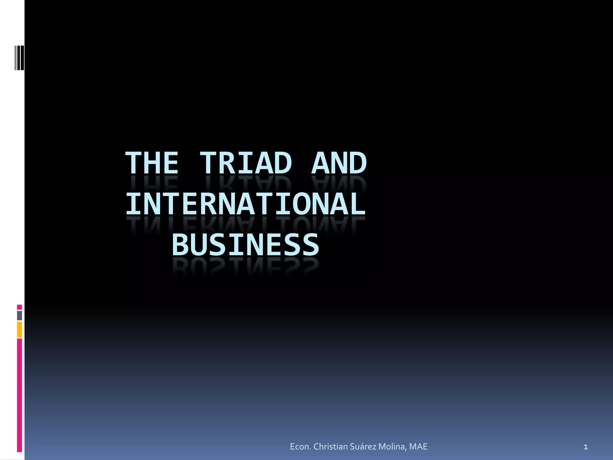 Part 1 b the triad and international business strategy 3 | PPTX