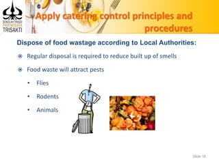 Part 1 catering control principles and procedures | PPTX