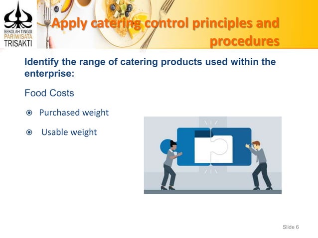 Part 1 catering control principles and procedures | PPTX