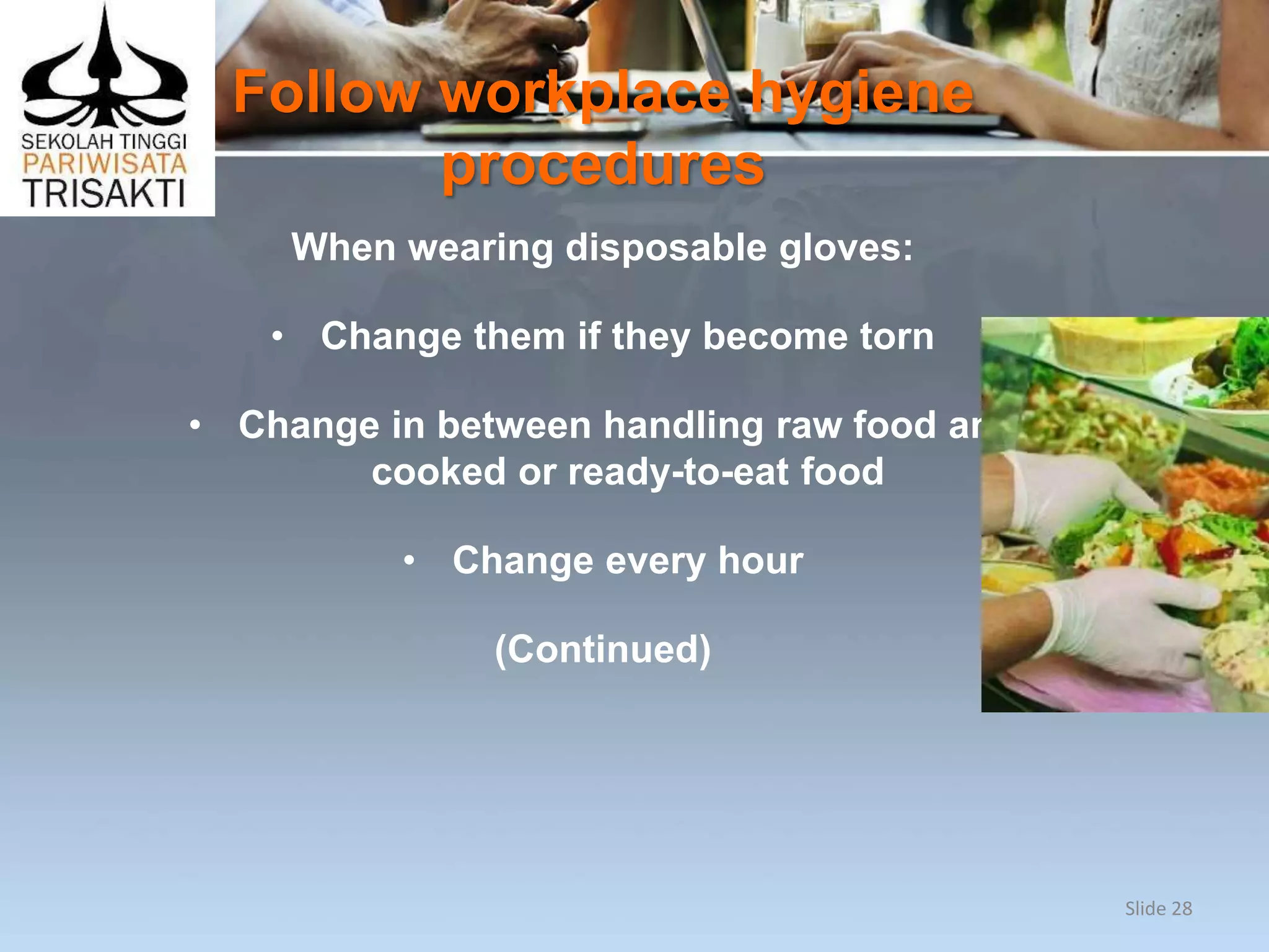 Part 1 comply with workplace hygiene procedures | PPTX