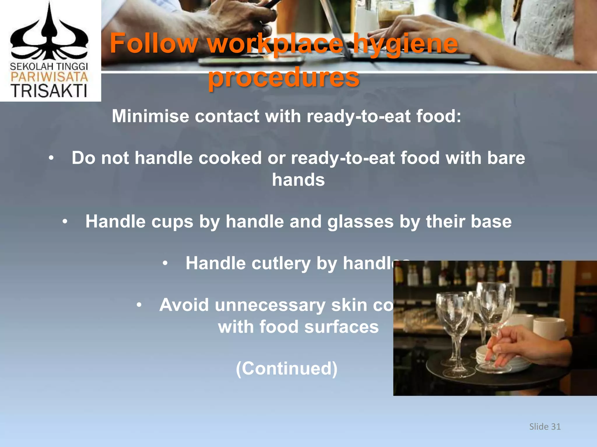 Part 1 comply with workplace hygiene procedures | PPTX