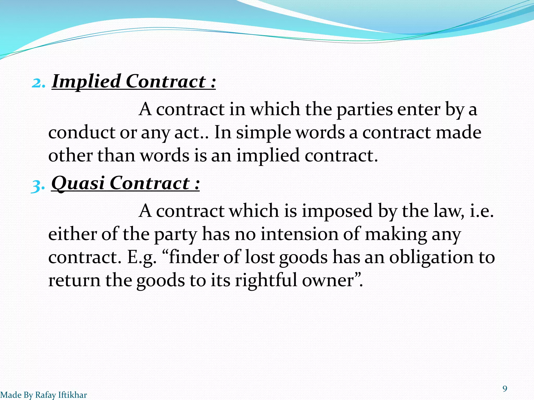 Business and industrial law part 1 - contract act complete chapter 1 complete | PPTX