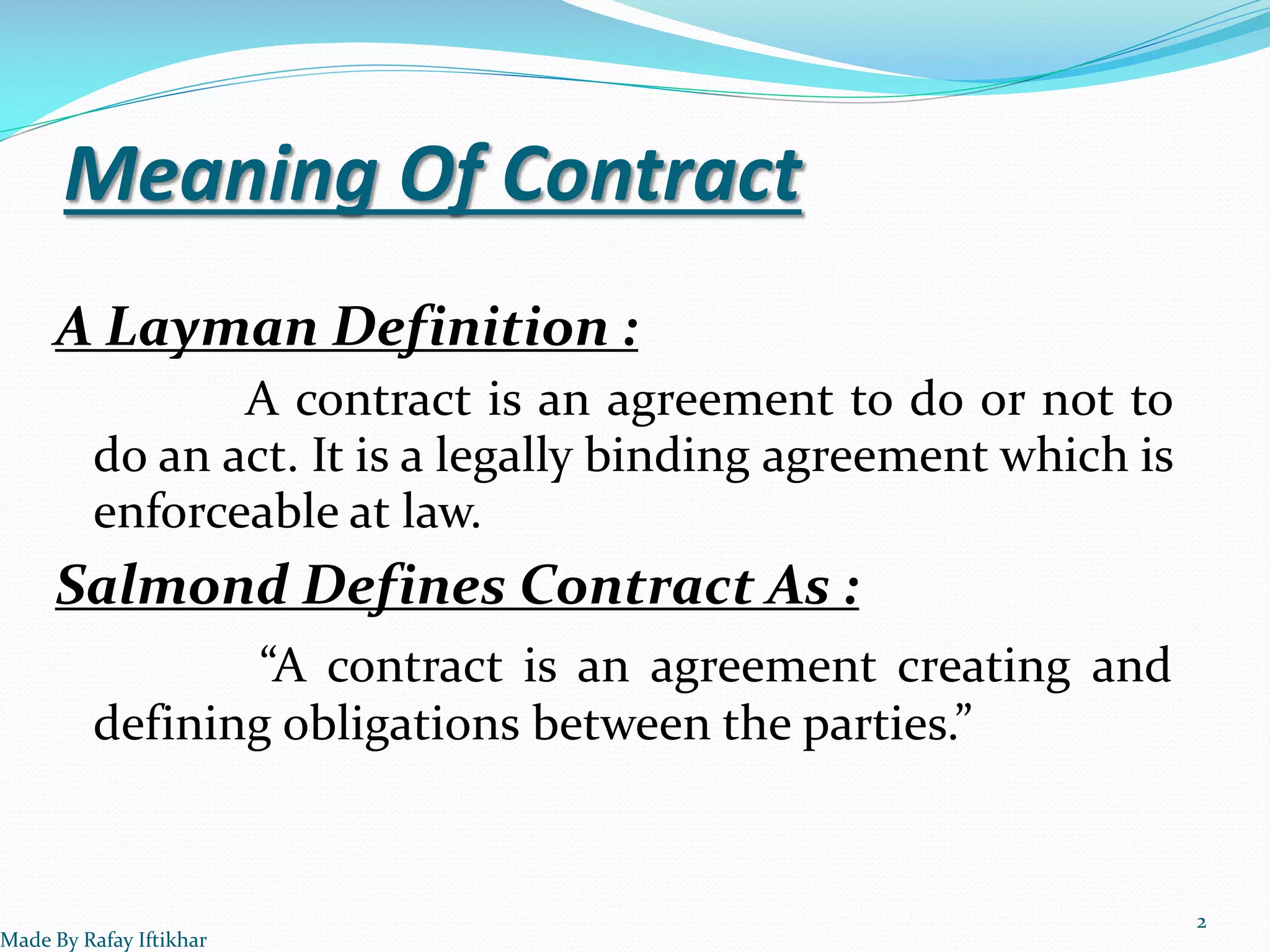 Business and industrial law part 1 - contract act complete chapter 1 ...