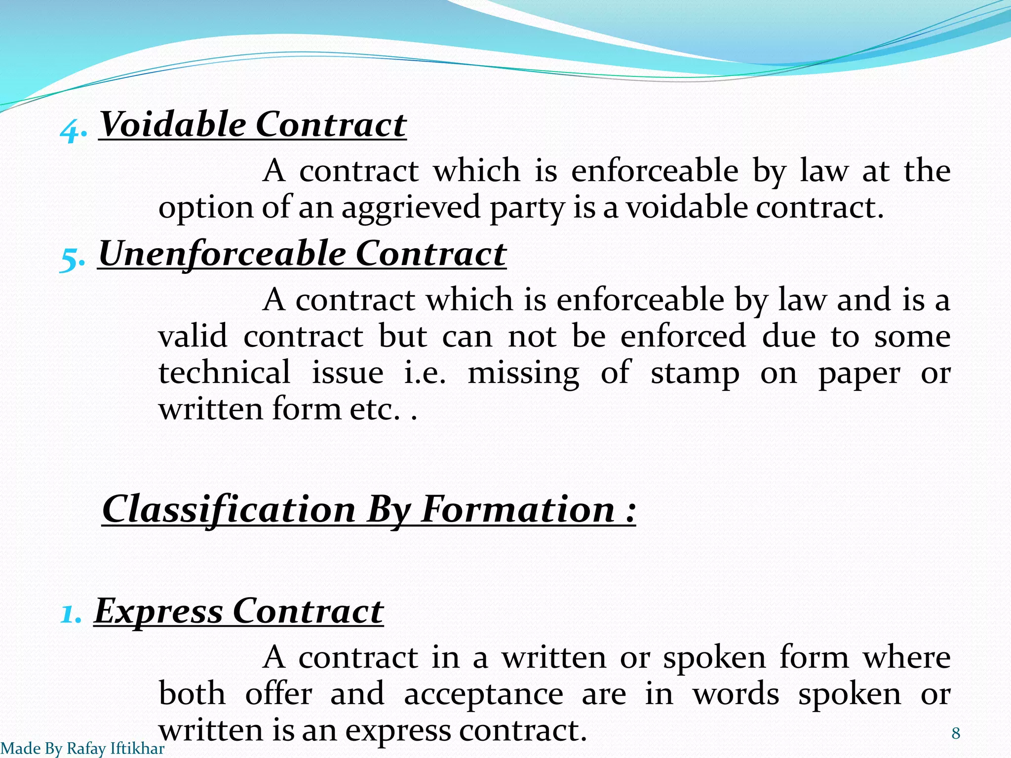 Business and industrial law part 1 - contract act complete chapter 1 ...