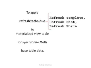 Part1 materialized view | PPT