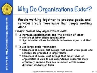 Part 1 organizations and organizational effectiveness | PDF