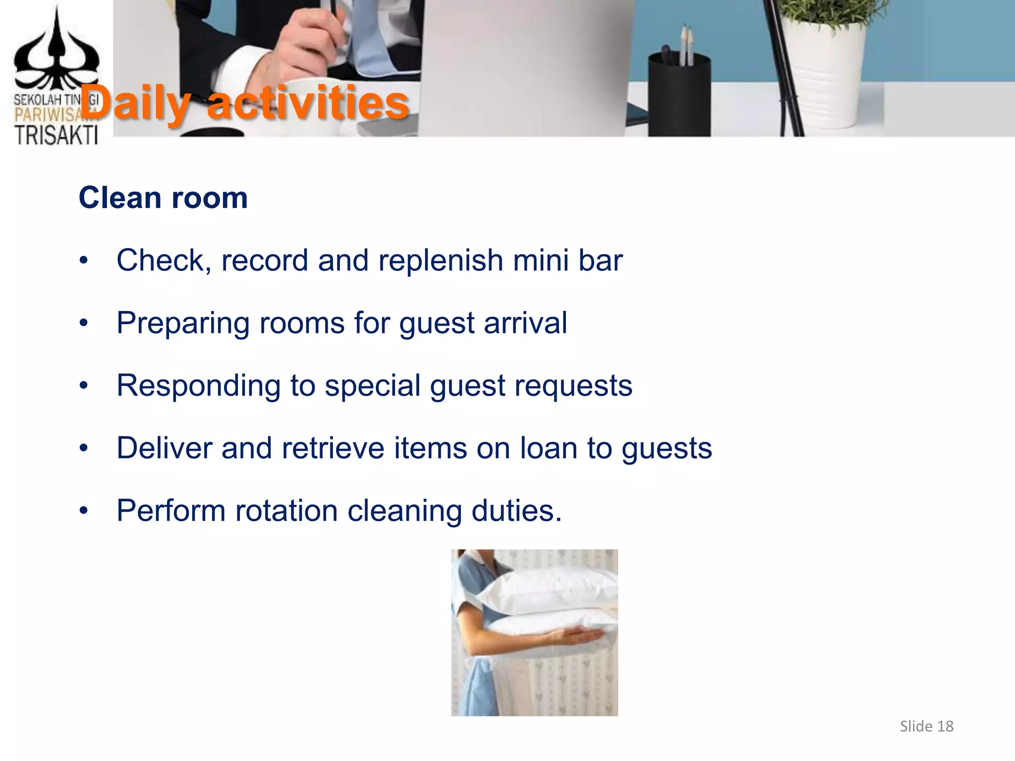 Part 1 prepare rooms for incoming guests | PPTX