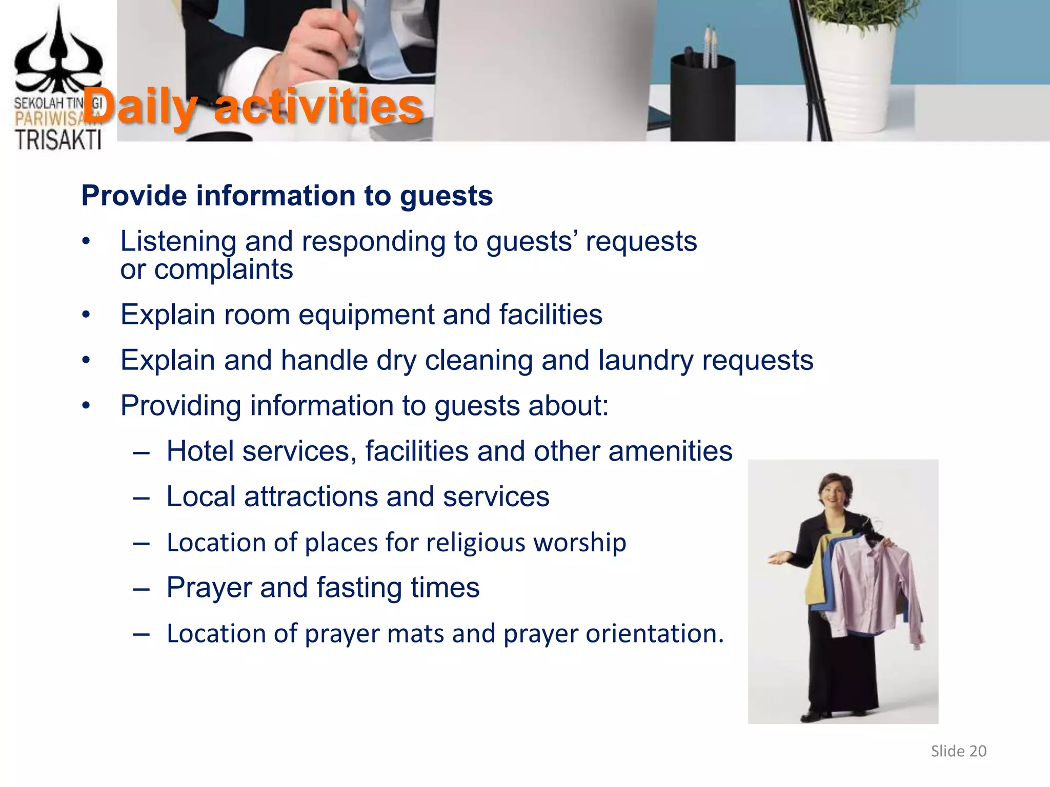 Part 1 prepare rooms for incoming guests | PPTX