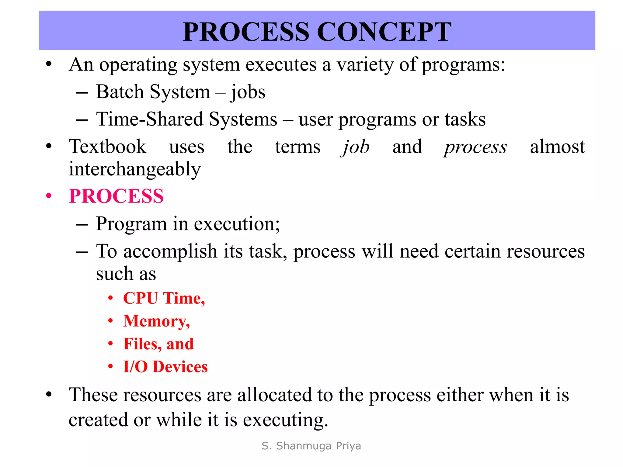 Part 1 - PROCESS CONCEPTS | PPT