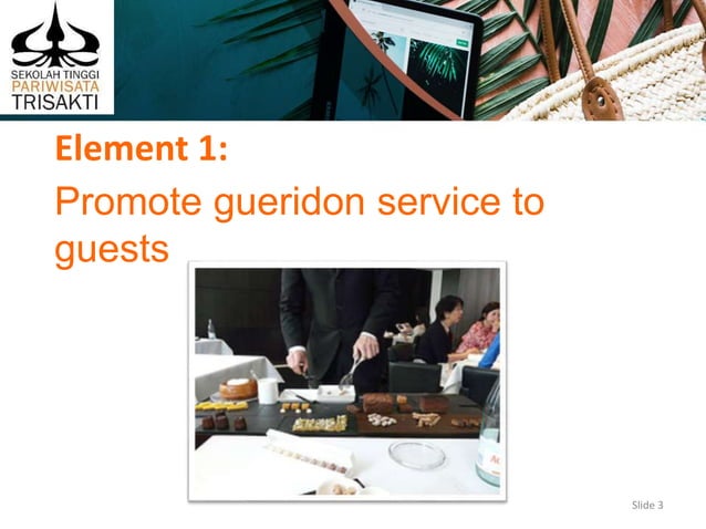 Part 1 provide gueridon service | PPTX