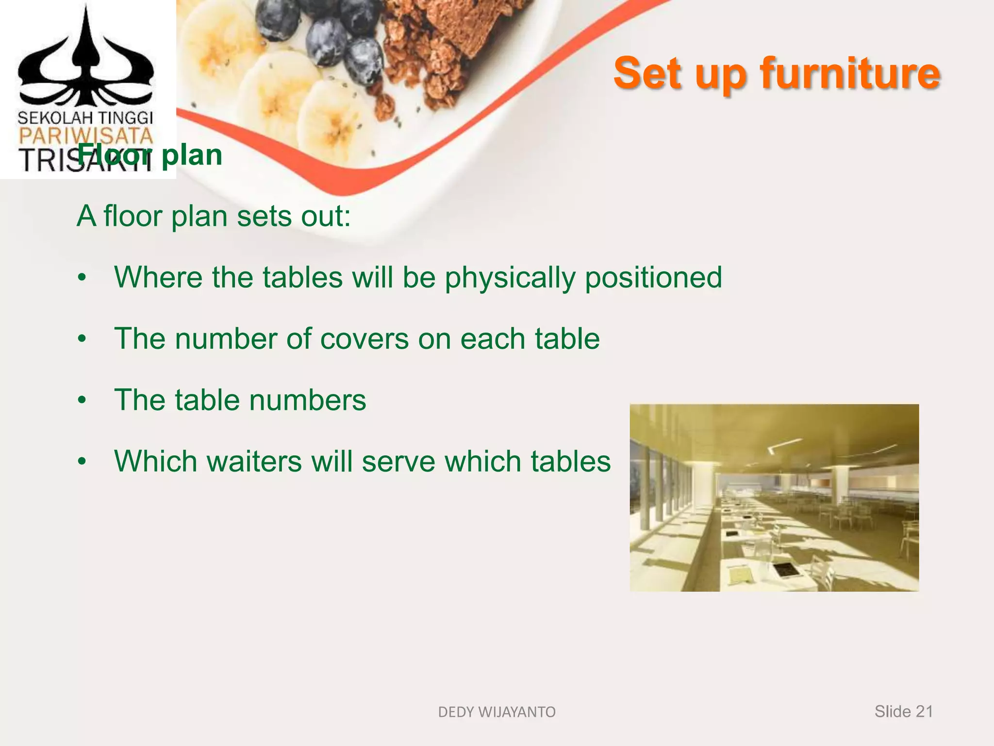 Part 1 take food orders and provide table service | PPTX