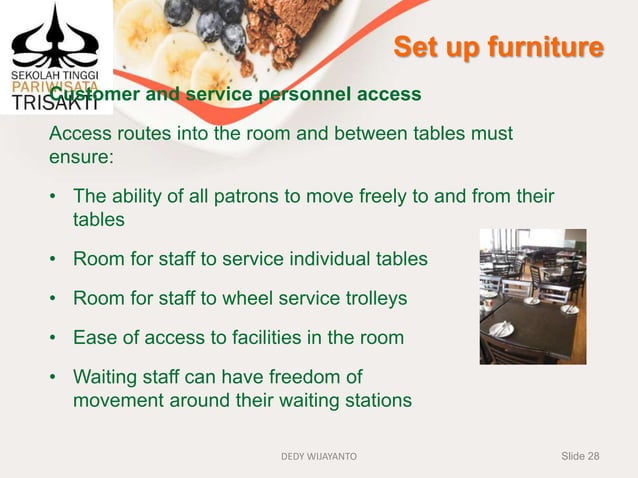 Part 1 take food orders and provide table service | PPT