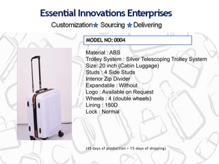 Promotional Cabin Strolley Designs | PDF