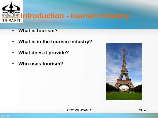 Part 1 update tourism industry knowledge | PPTX