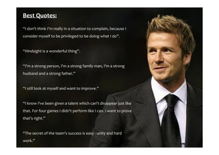 David Beckham Quotes | PDF