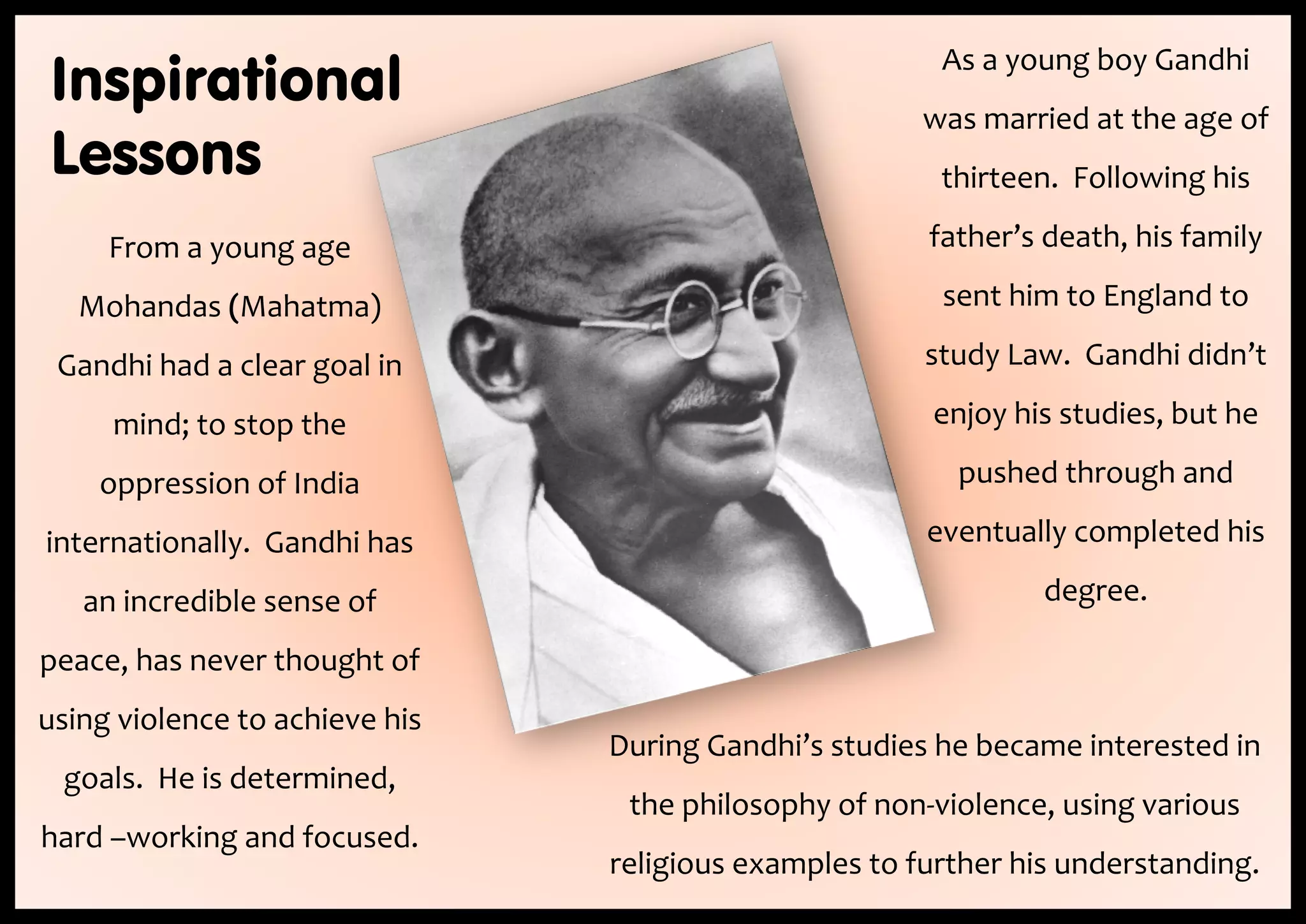 Mohandas #Gandhi Inspiration | PPT