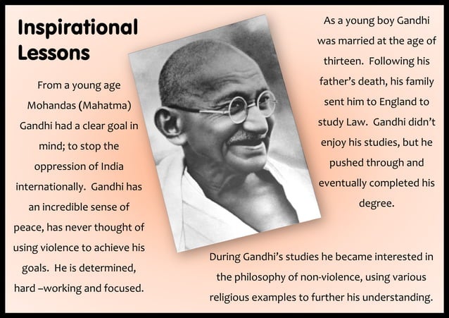 Mohandas #Gandhi Inspiration | PPT
