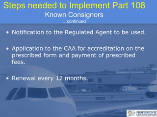 The Essential Part 108 Air Cargo Security Guide July 2012 | PPS