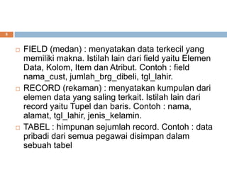Part 10 pengantar basis data | PPTX