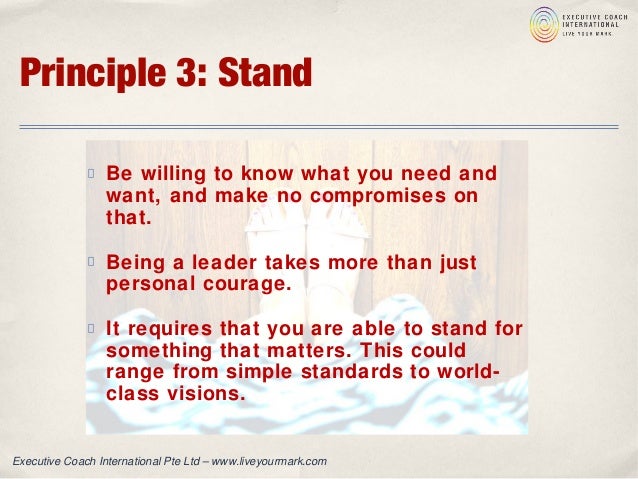 12 principles of leadership - Part 1 of 3