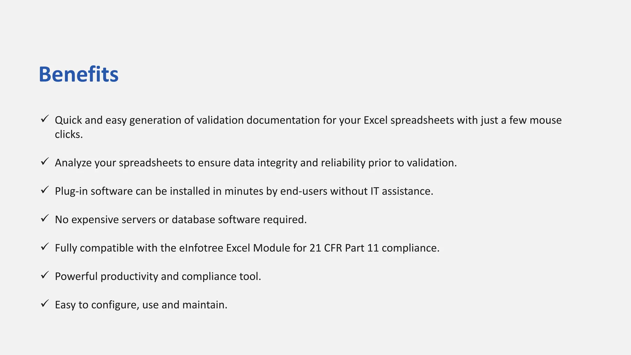 Part11Solutions - Excel Validation Tool | PPT