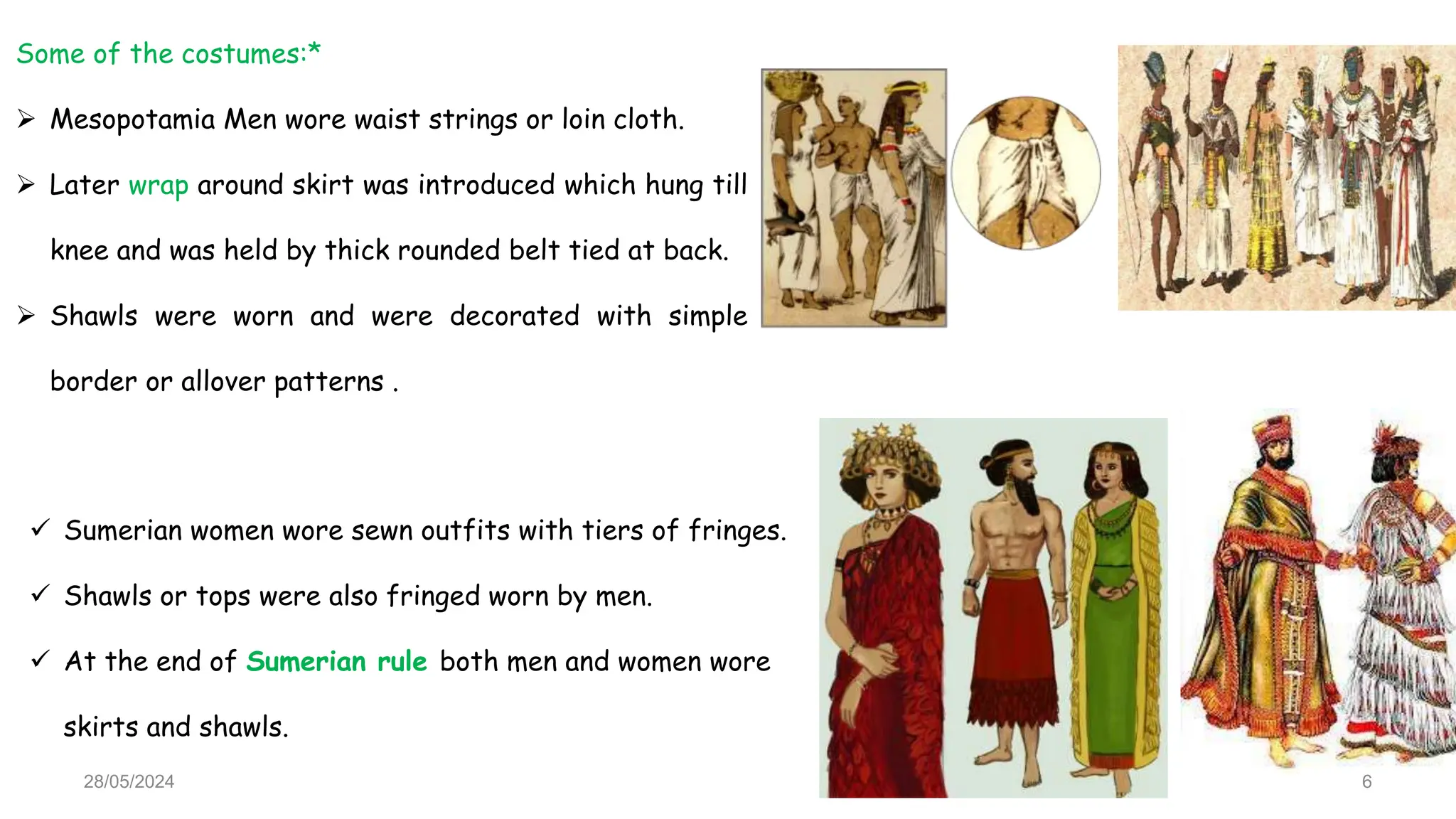 Introduction to old costume within the world | PPT