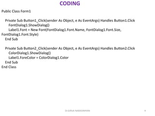 Part 13 dialogue box vb.net